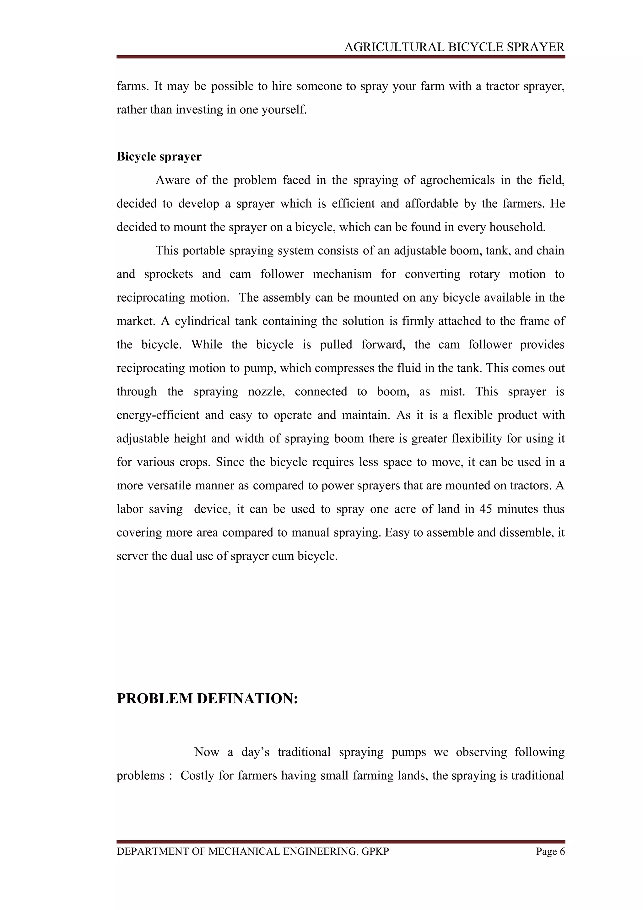 Agricultural biycycle sprayer engineering project.pdf