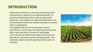 AGRICULTURAL CHEMISTRY preparation .pptx