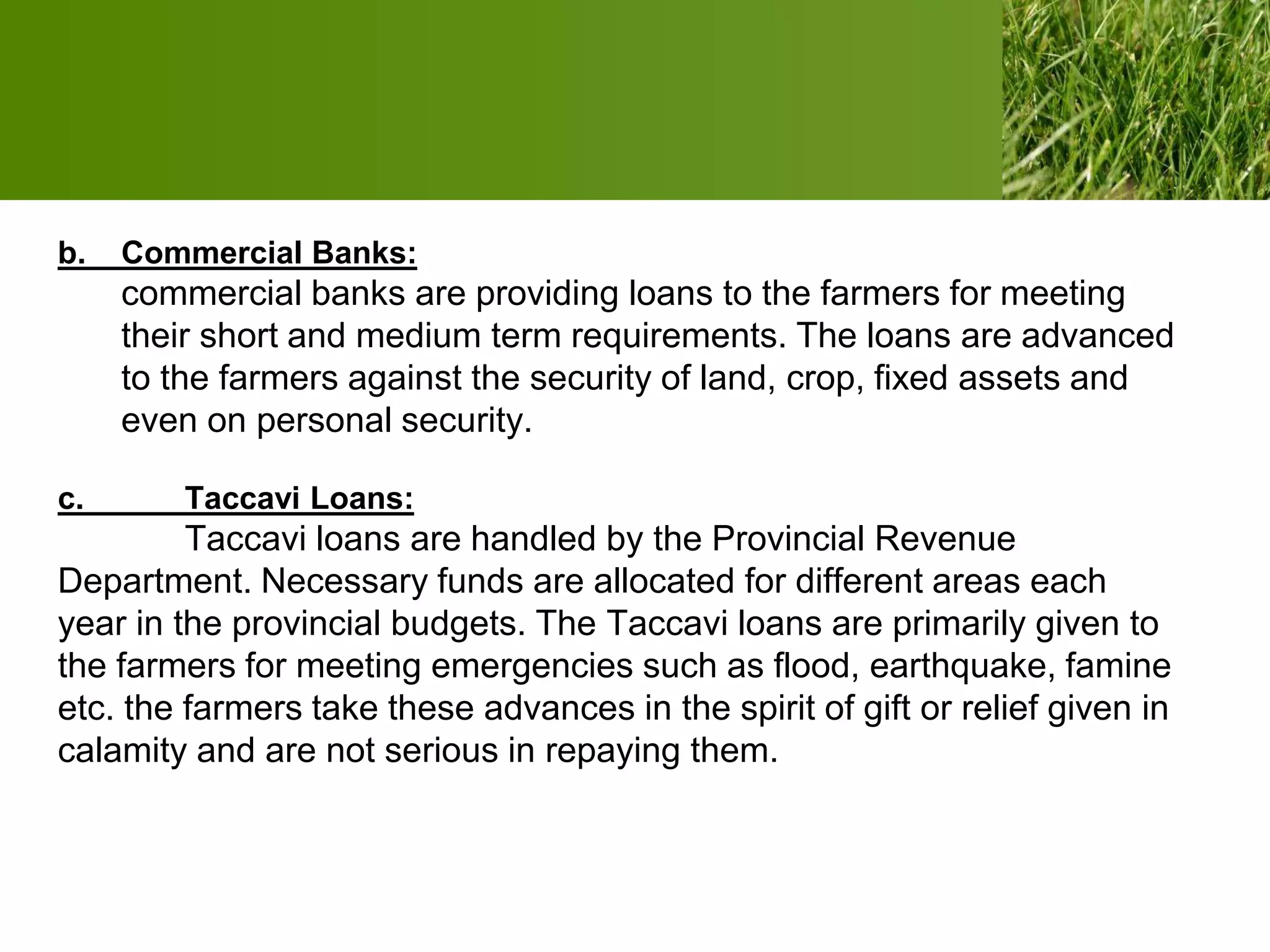 Agricultural credit | PPTX