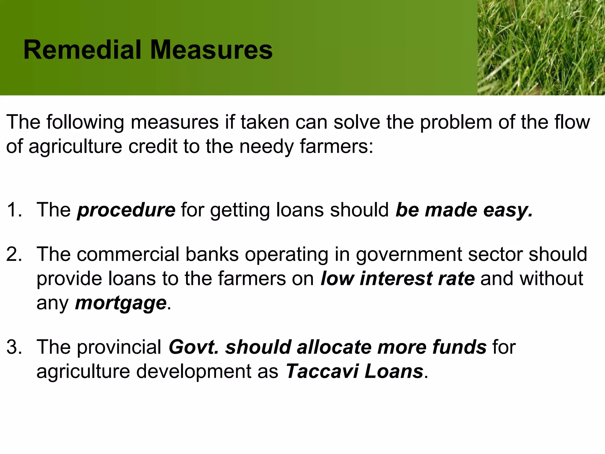 Agricultural credit | PPTX