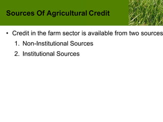 Agriculturalcredit | PPT