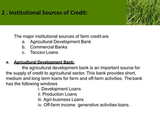 Agriculturalcredit | PPT