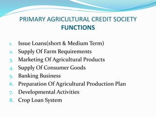 Agricultural credit (1) mgt of cooperative | PPT