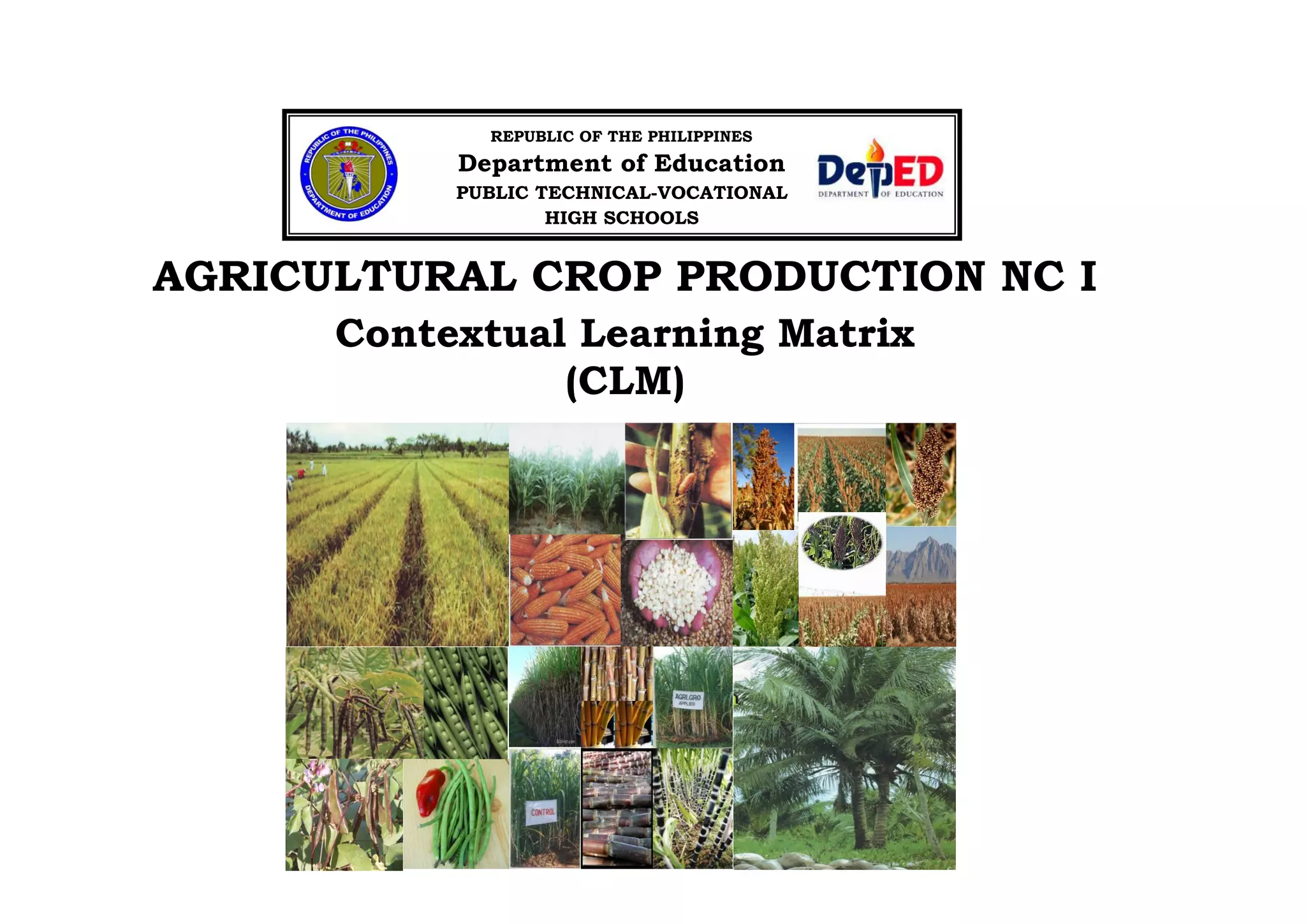 Agricultural crop production nc i training matrix | PDF