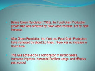 Indian Agricultural Data Analysis | PPTX