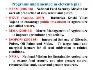 Agricultural development through Five year plans.ppt/Dr. K. Vanangamudi ...