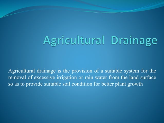Agricultural Drainage.pptx