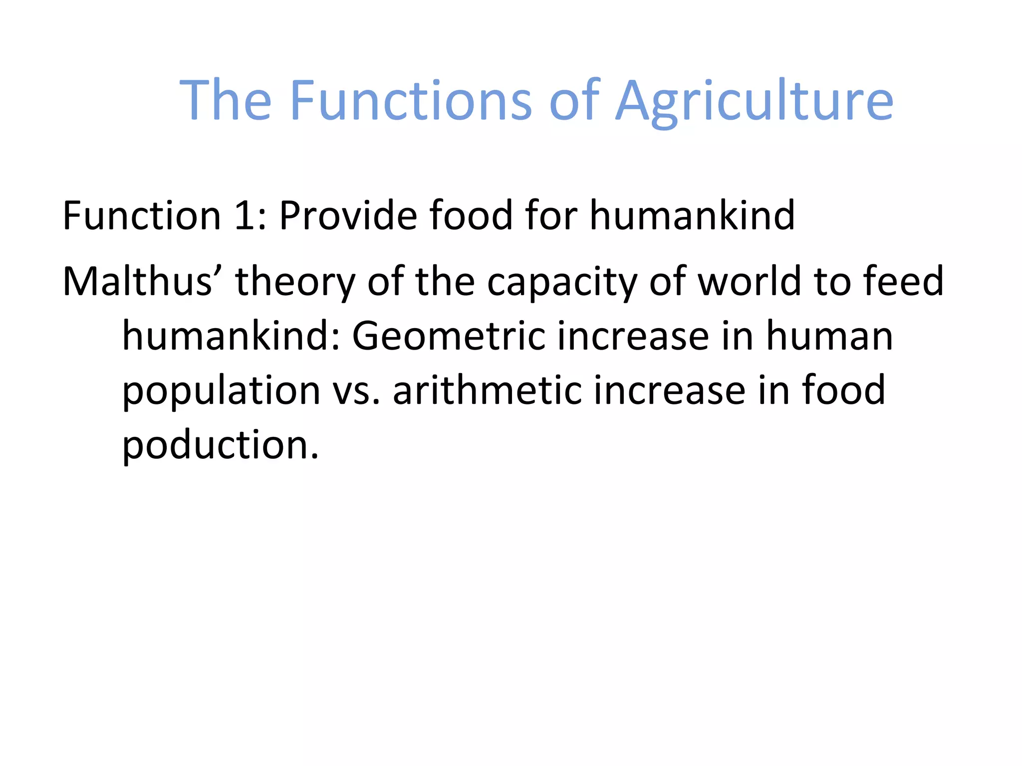 Agricultural economics lecture | PPT