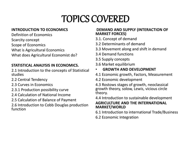 AGRICULTURAL ECONOMICS REVISION LECTURES.pptx