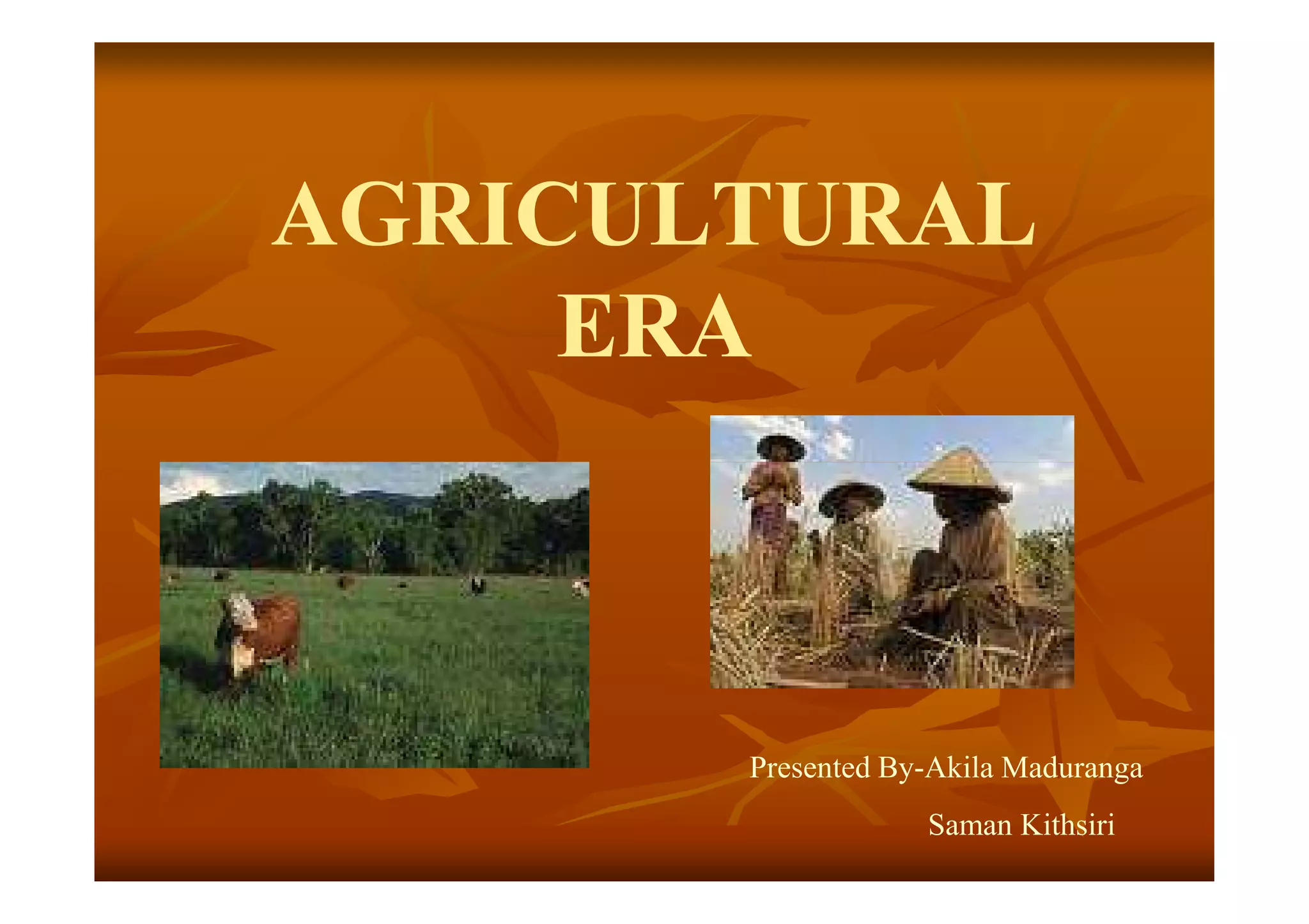 Agricultural Era | PPT