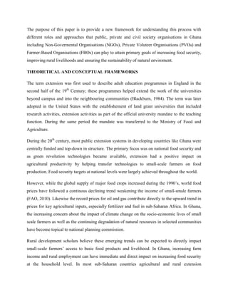 Agricultural extension paper | PDF