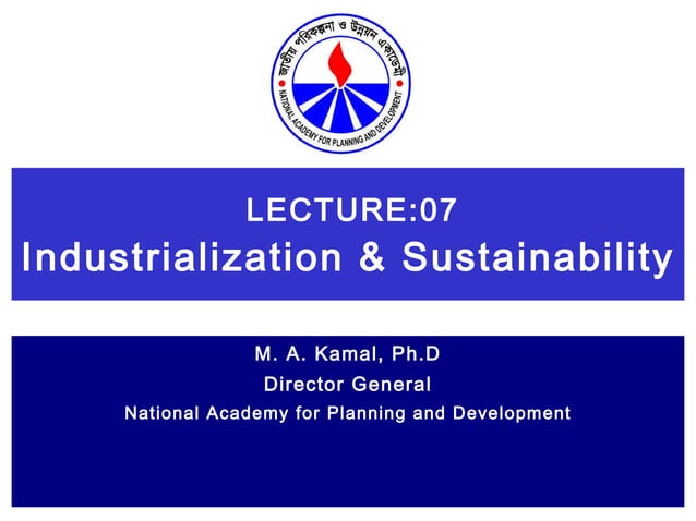 Agricultural growth & sustainability (L7) | PPT