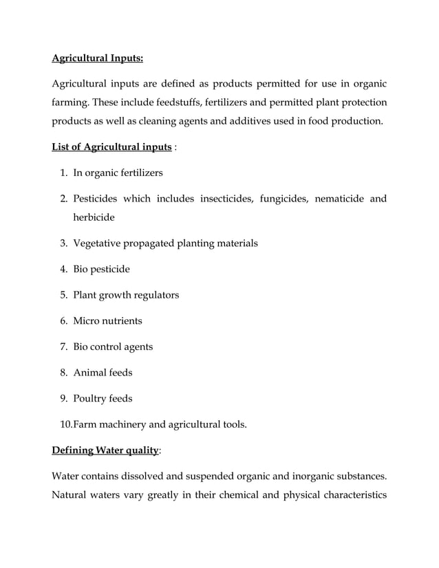 Agricultural inputs, list of agricultural inputs and Insecticide used ...