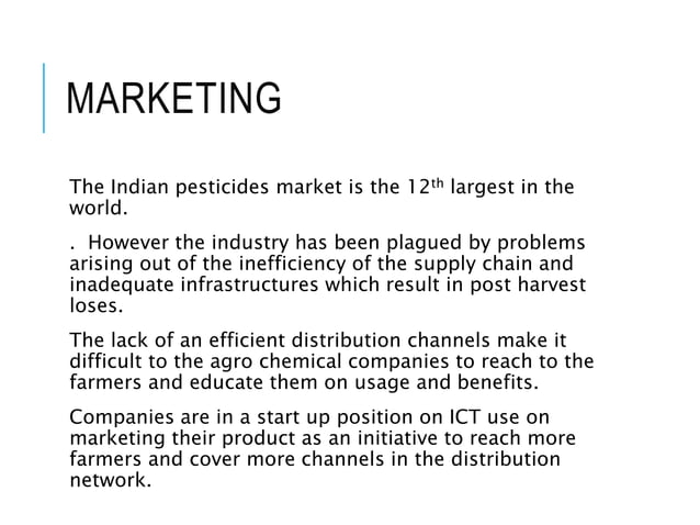 Agricultural inputs, plant protection, electricity and diesel | PPT