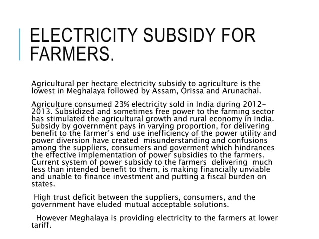 Agricultural inputs, plant protection, electricity and diesel | PPT