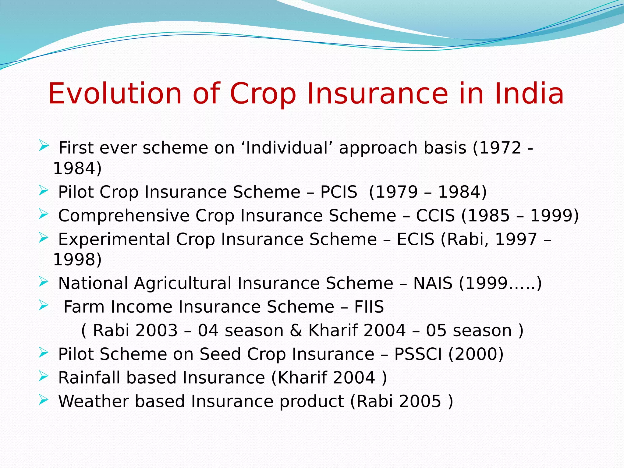 Agricultural Insurance | PDF