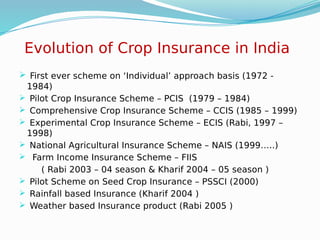 Agricultural Insurance | PDF
