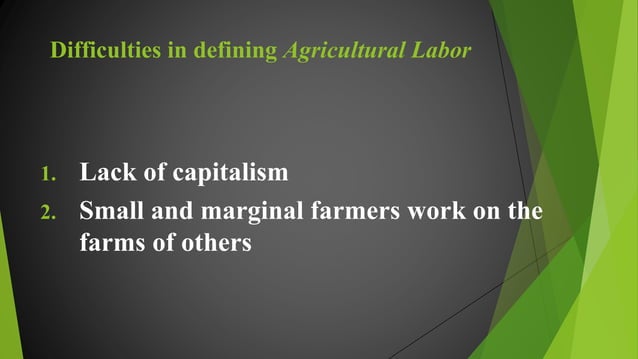 Agricultural labor in india | PPTX