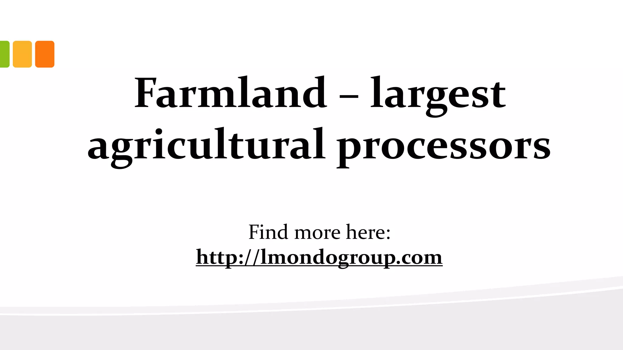 Agricultural land management | PPTX