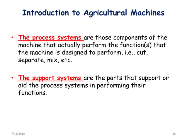 Agricultural machinery chapter 1 | PDF | Agriculture | Industries