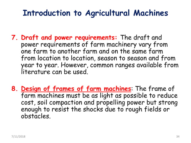 Agricultural machinery chapter 1 | PDF | Agriculture | Industries
