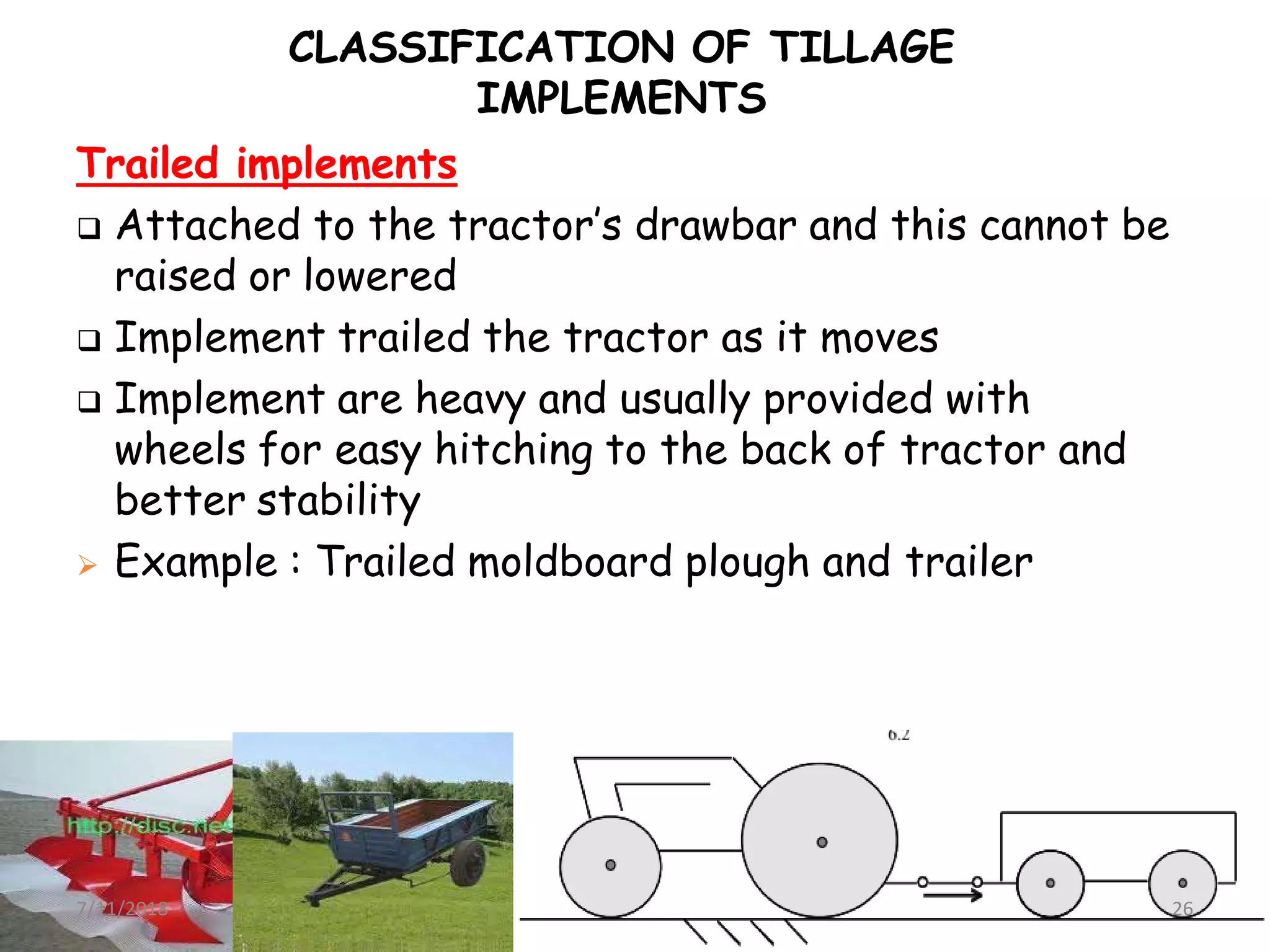 Agricultural machinery chapter 2 tillage implement | PDF