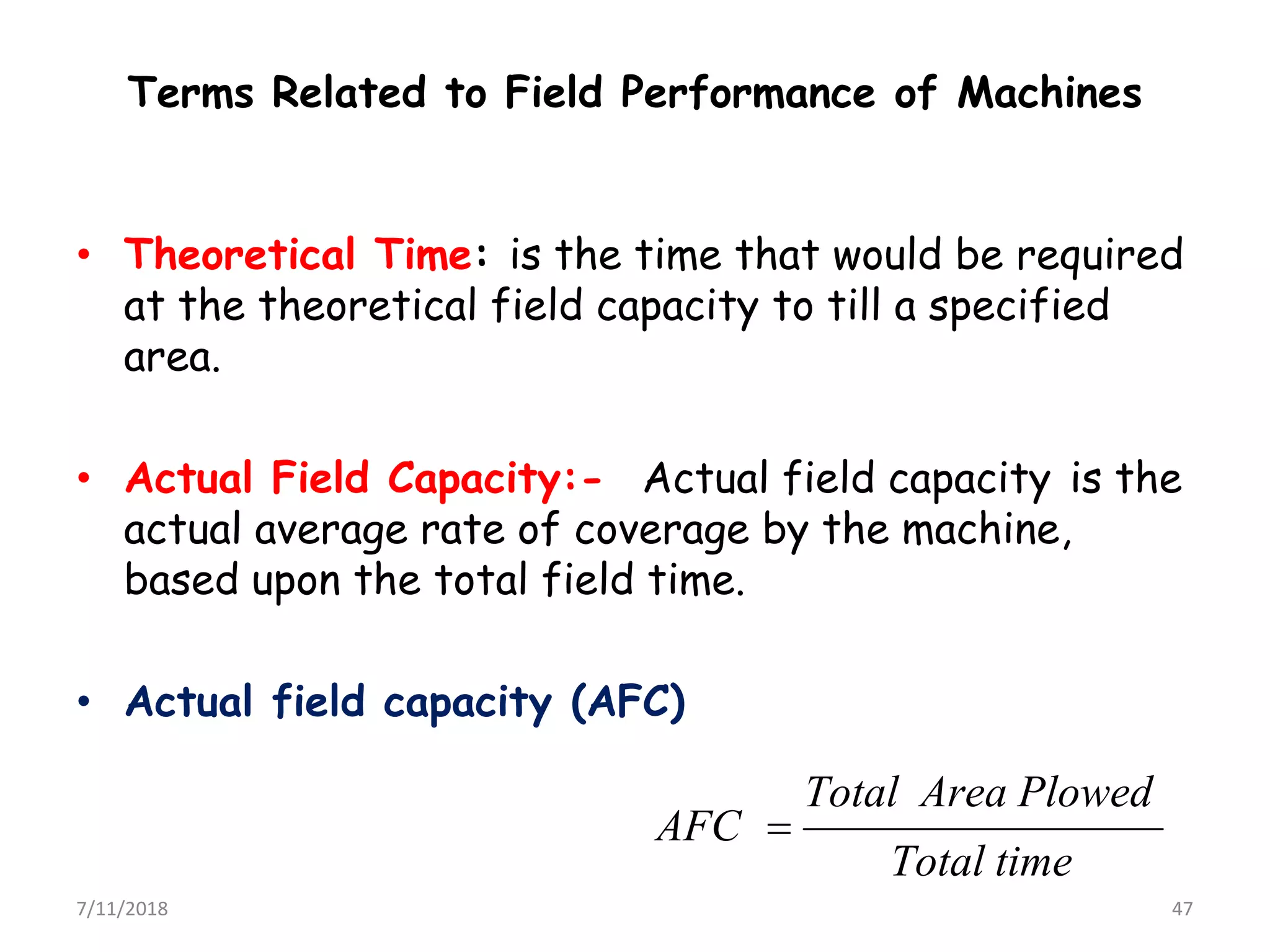 Agricultural machinery chapter 2 tillage implement | PDF