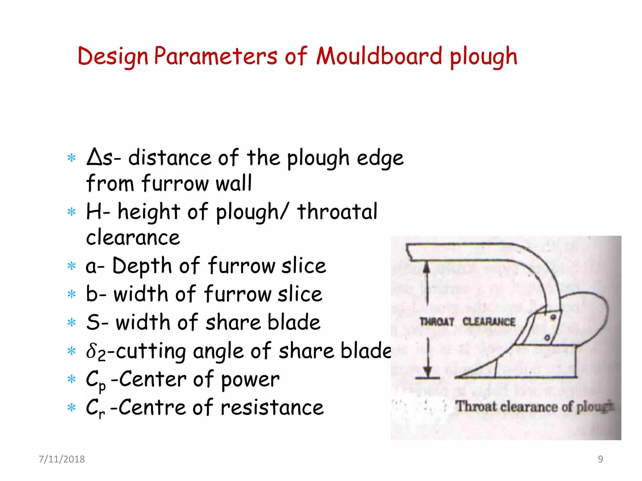 Agricultural machinery chapter 2 tillage implement | PDF