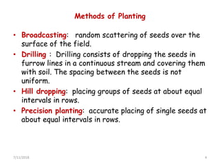 Agricultural machinery chapter 3 sowing machine | PDF