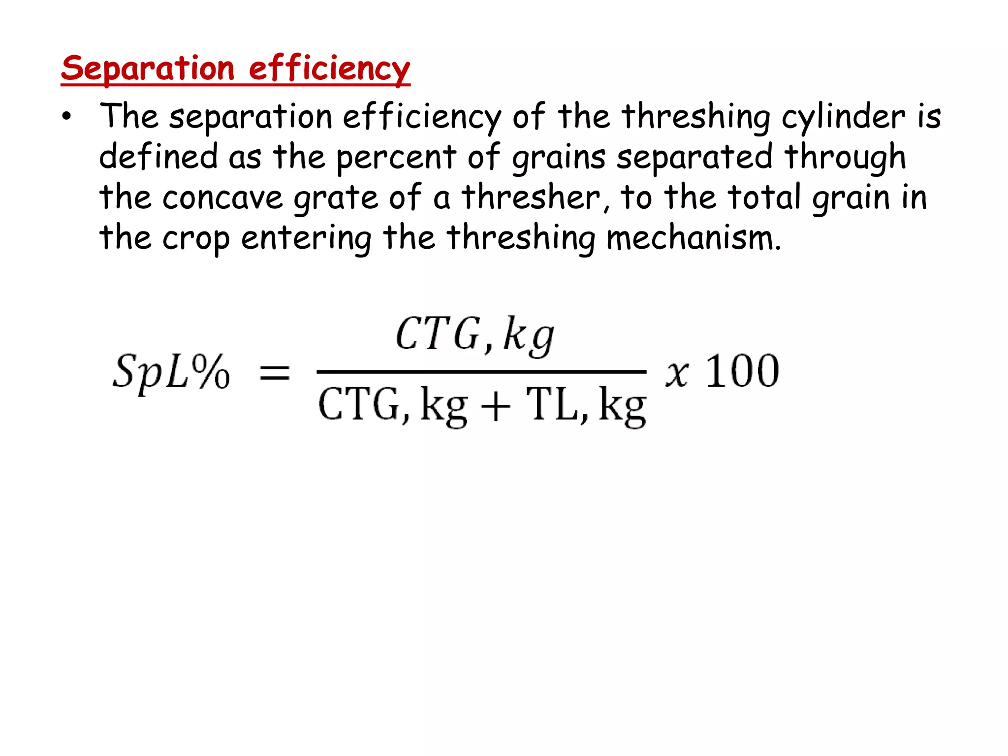Agricultural machinery chapter 4 threhing | PDF
