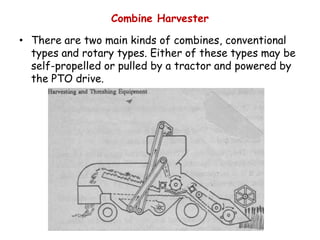 Agricultural machinery chapter 4 threhing | PDF