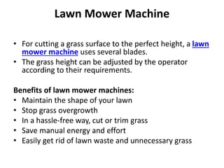 Agricultural machinery for small farms in India | PPT