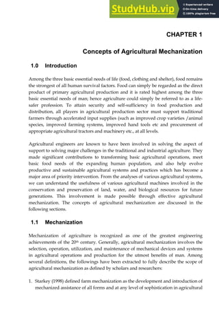 Agricultural Machinery Mechanization | PDF