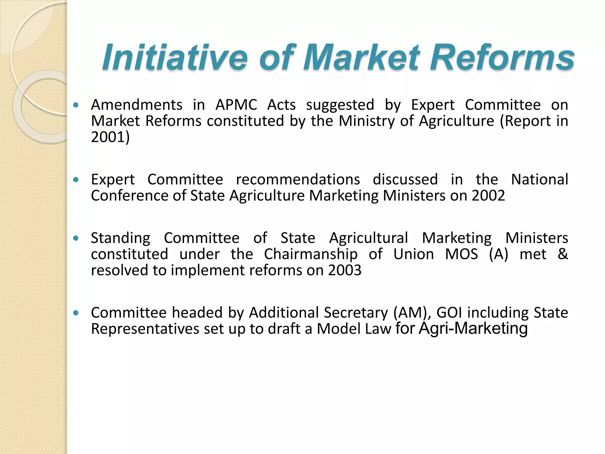 Agricultural marketing in india apmc | PPTX