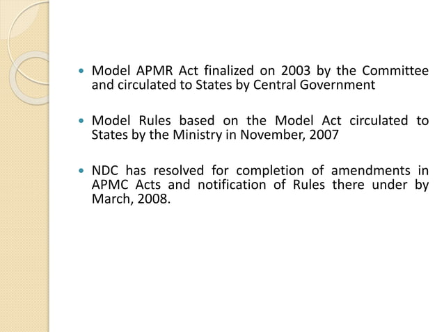 Agricultural marketing in india apmc | PPTX | Agriculture | Industries