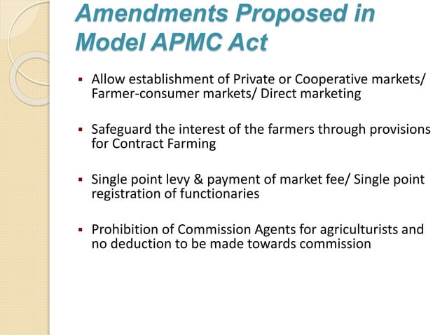 Agricultural marketing in india apmc | PPTX | Agriculture | Industries
