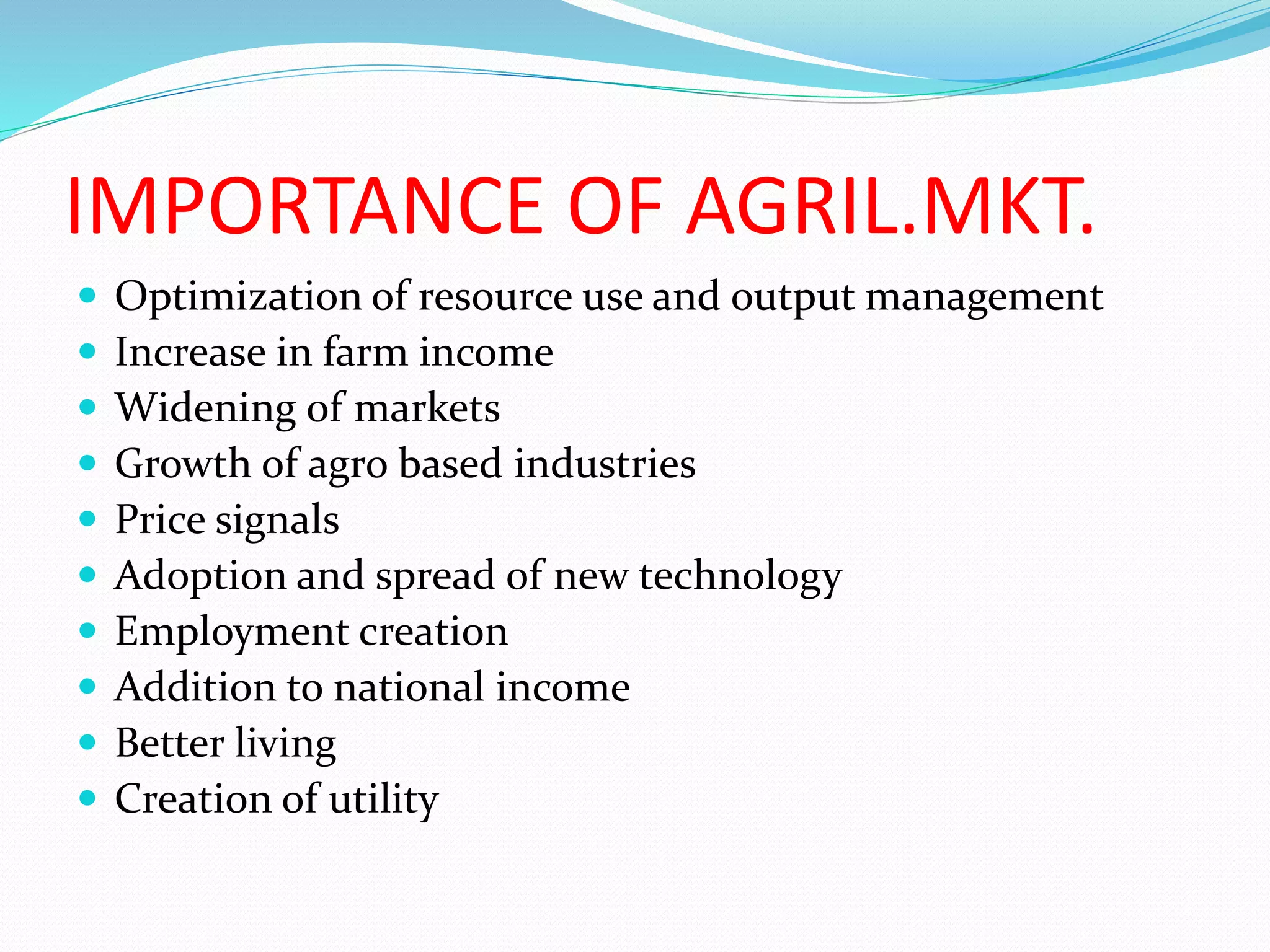 Agricultural marketing basics | PPTX | Agriculture | Industries