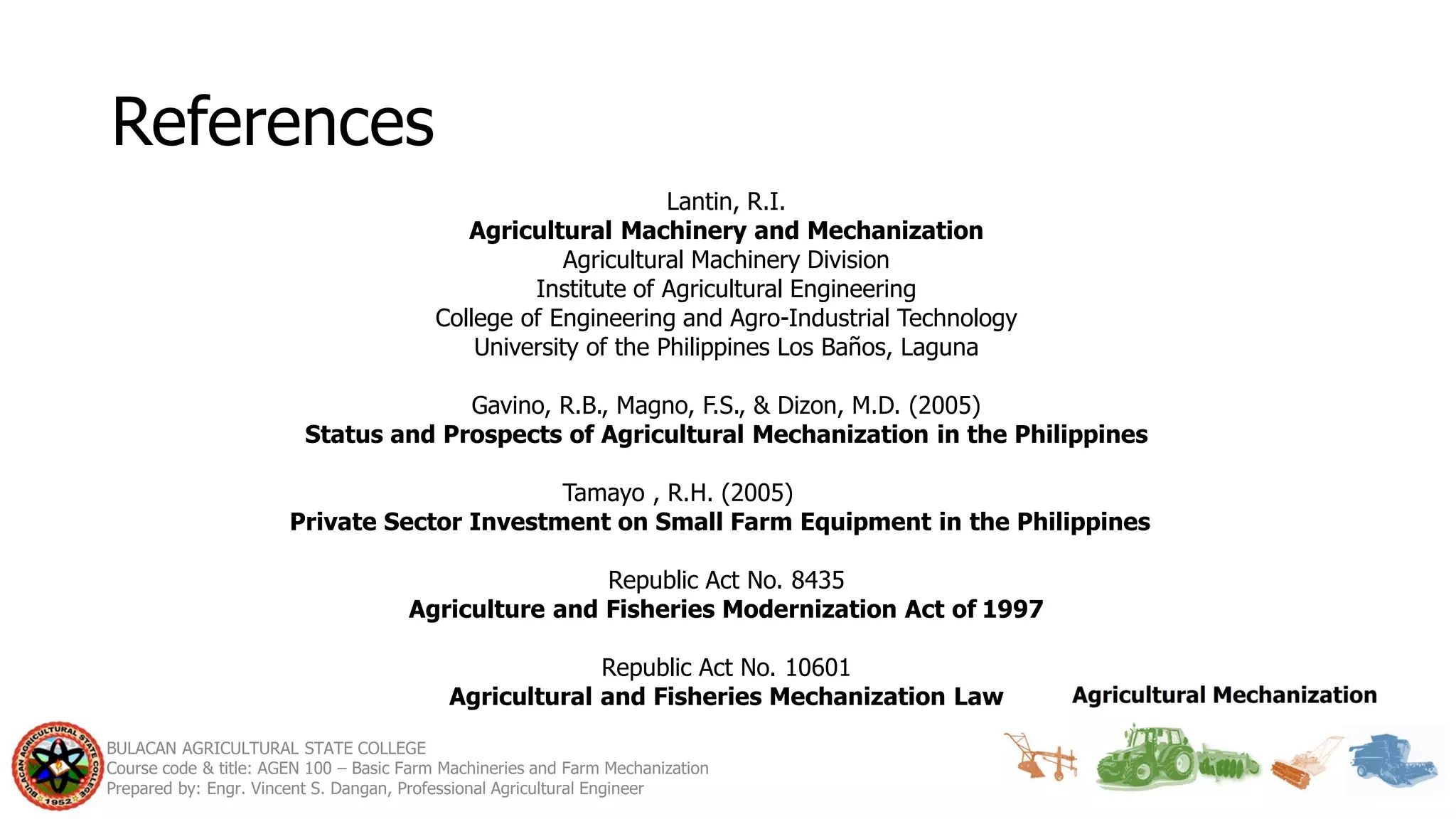 Agricultural Mechanization (Philippines) | PDF