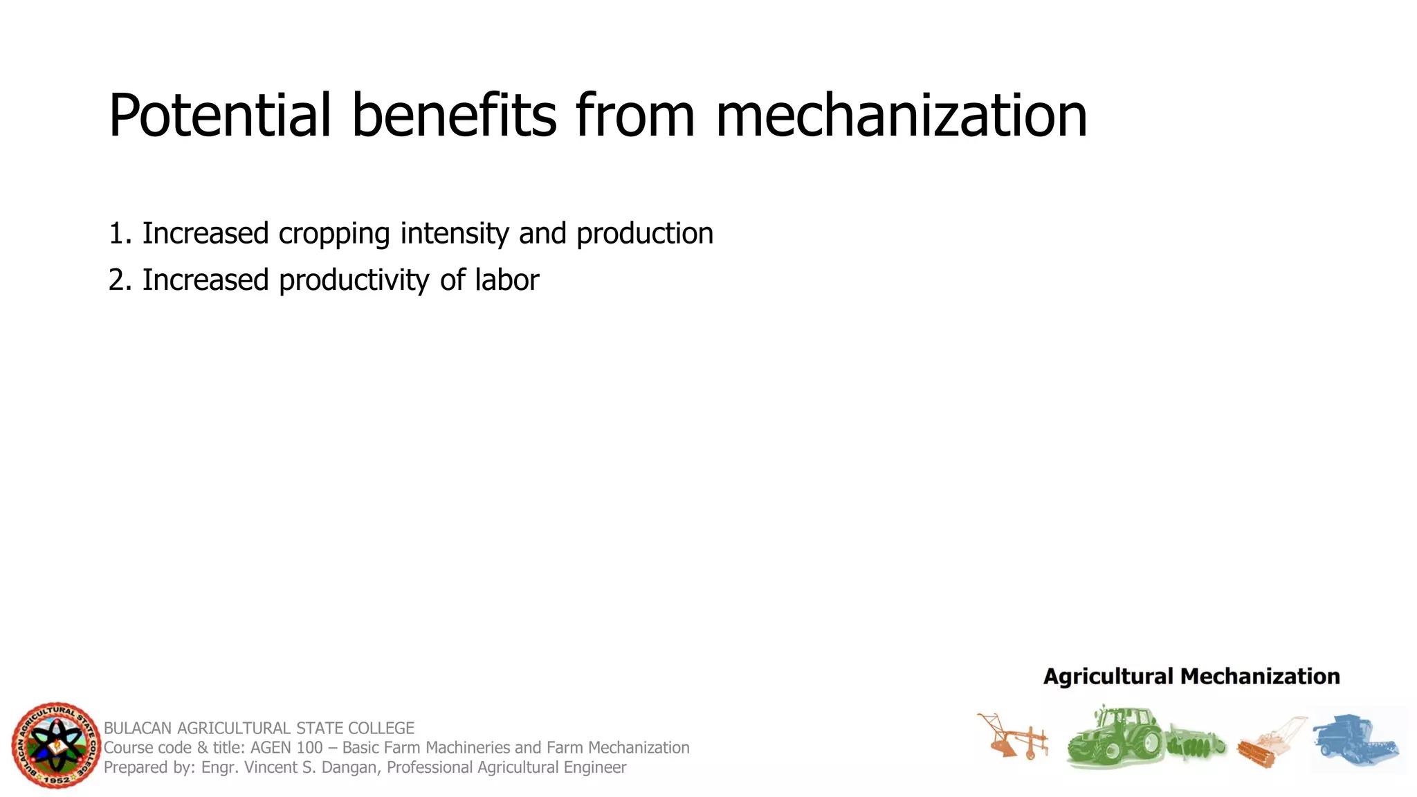 Agricultural Mechanization (Philippines) | PDF
