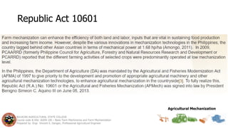 Agricultural Mechanization (Philippines) | PDF