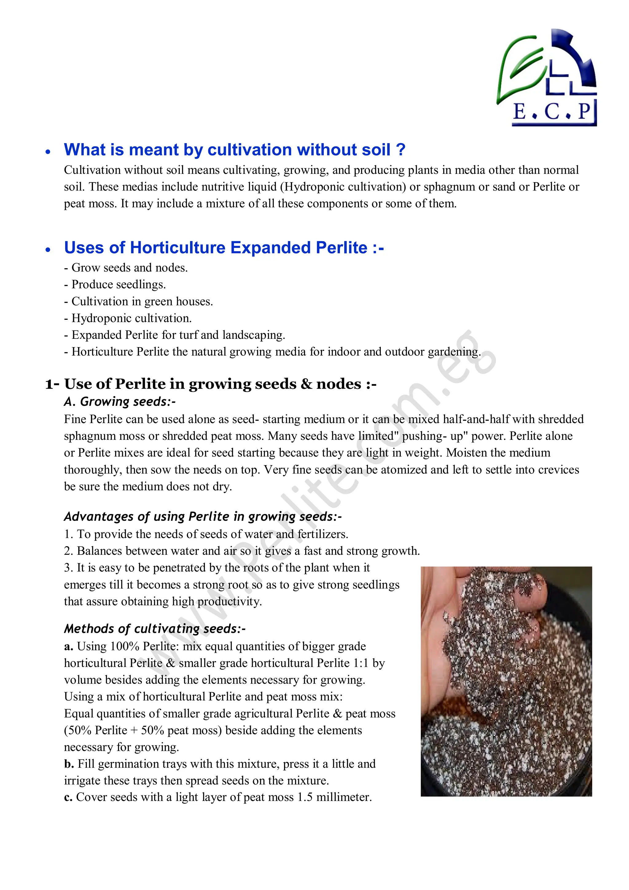 Agricultural_Perlite. is a soil amendment | PDF
