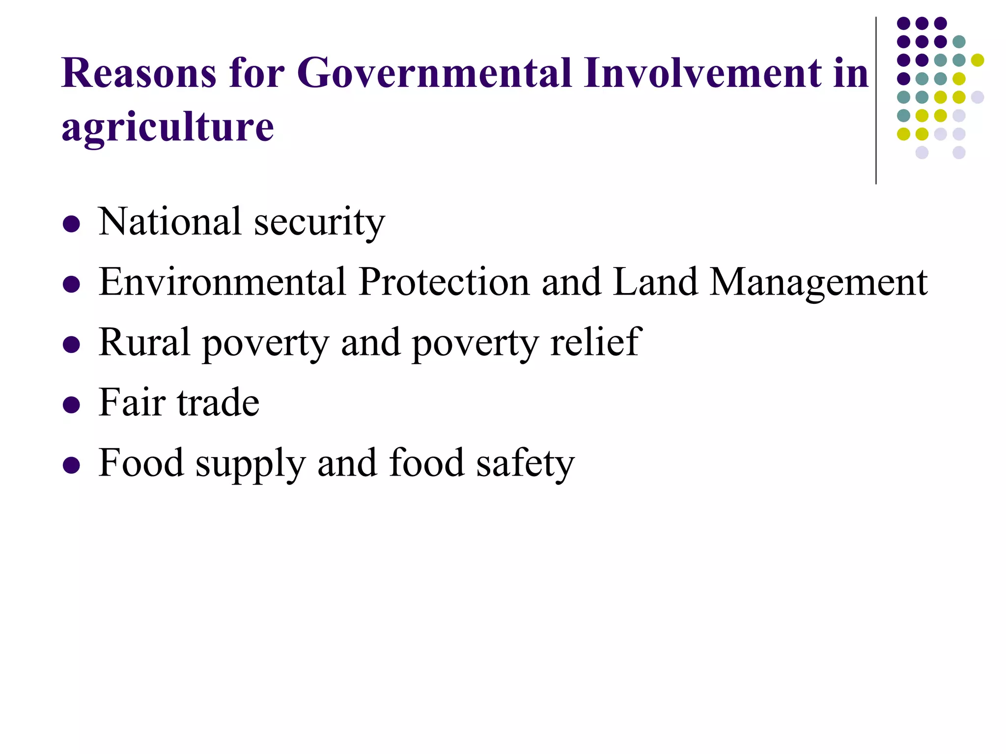 Agricultural policy and agribusiness | PPTX