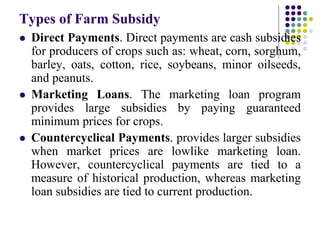 Agricultural policy and agribusiness | PPTX