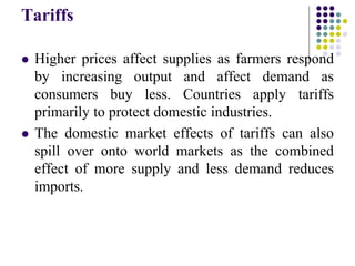 Agricultural policy and agribusiness | PPTX