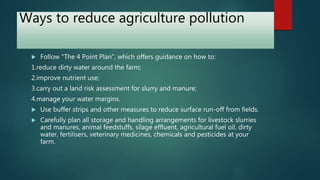 Agricultural pollution | PPTX