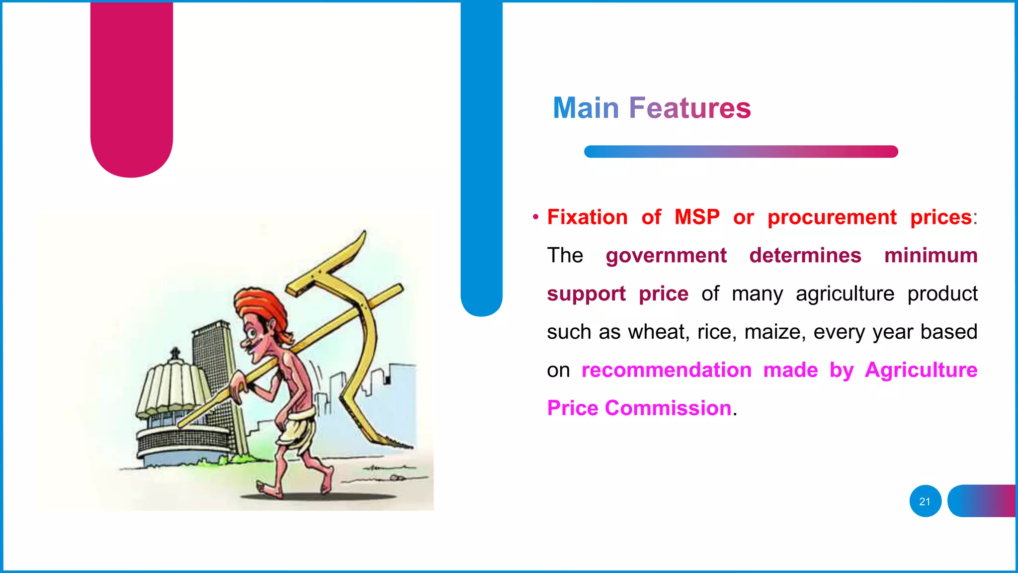 Agricultural prices role of cacp - msp, frp (smp) and sap | PPTX