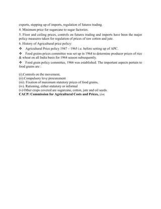 Agricultural Price Stabilization.docx | Agriculture | Industries