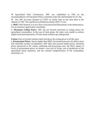 Agricultural Price Stabilization.docx | Agriculture | Industries