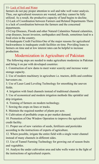 agricultural problemsImportance of Agriculture, Problems and Efforts to ...