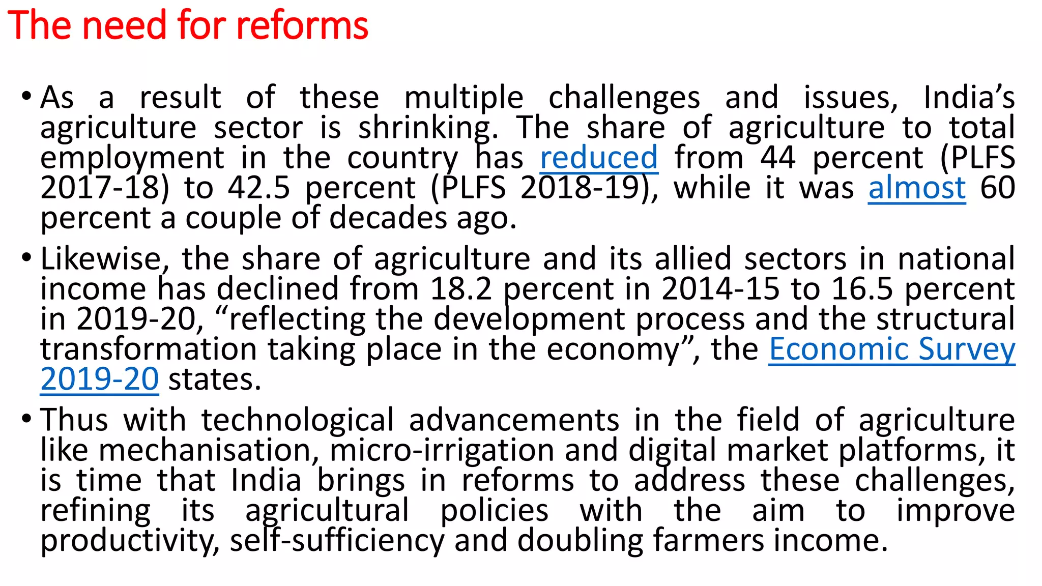 Agricultural problems of india | PPTX